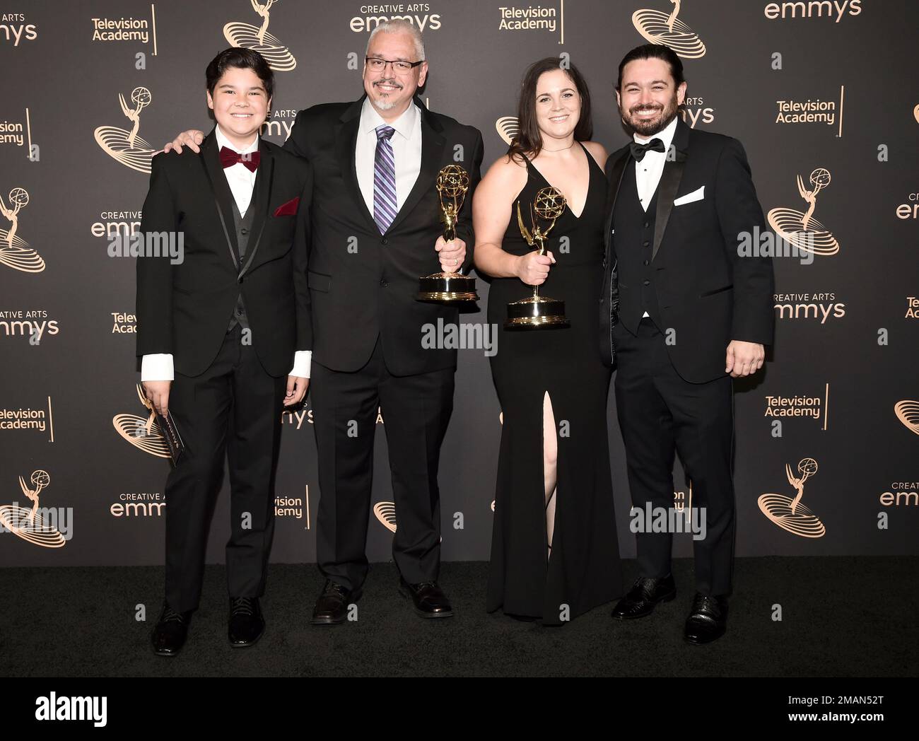 Sean Patrick from left, Daniel K. Boland, Erin Anderson, Andrew Munie ...
