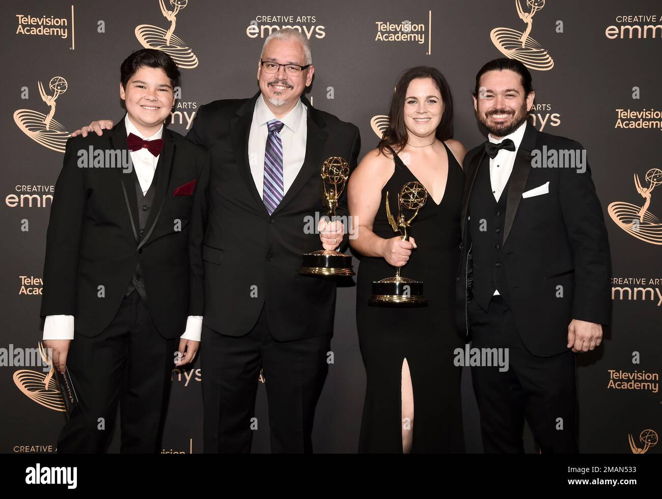 Sean Patrick from left, Daniel K. Boland, Erin Anderson, Andrew Munie ...
