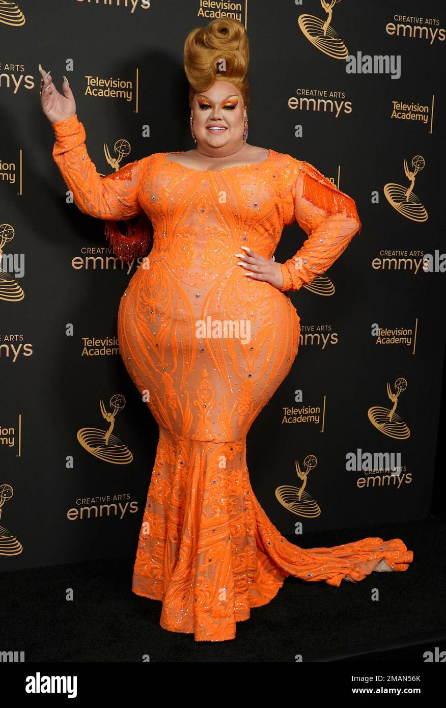 Eureka poses in the press room on night one of the Creative Arts Emmy ...
