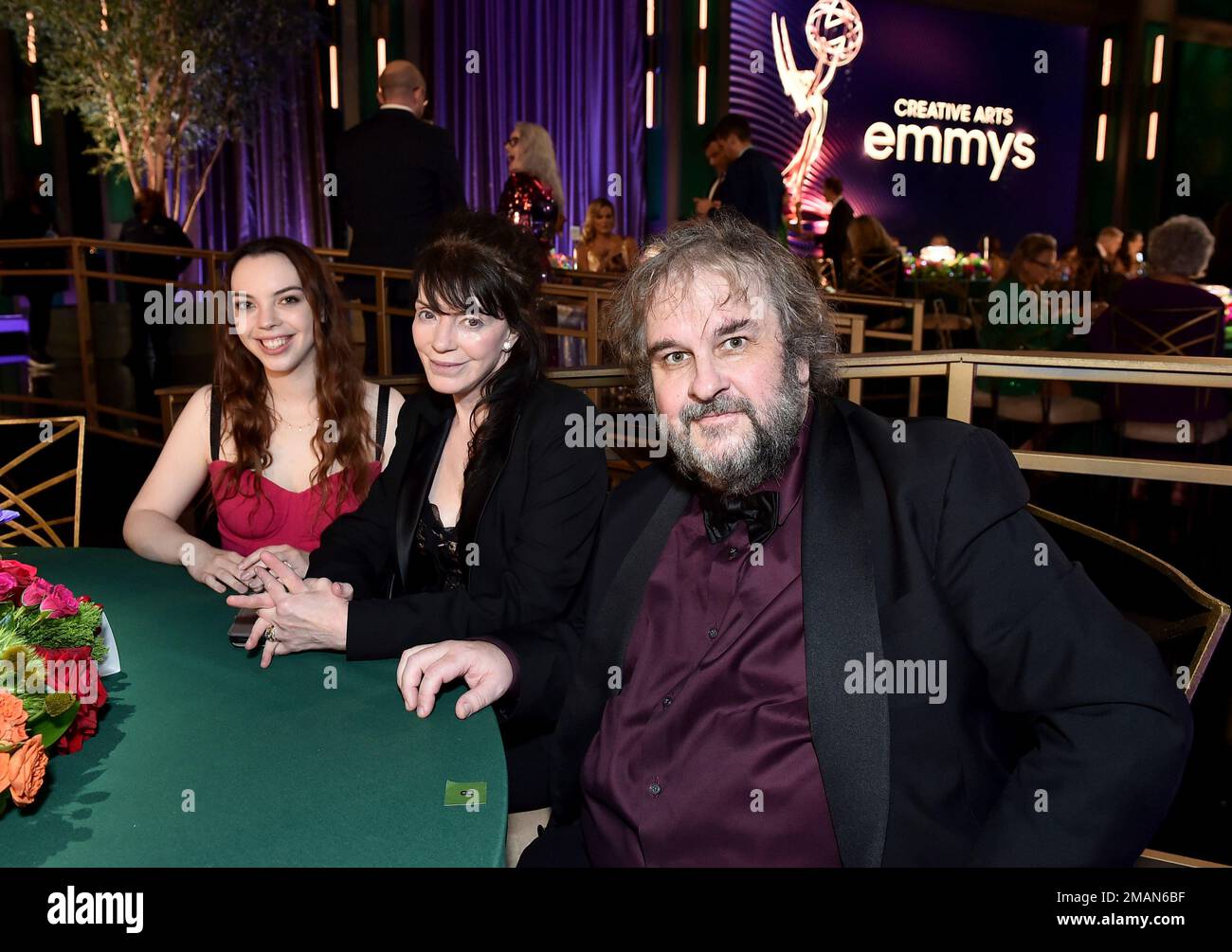 EXCLUSIVE - Fran Walsh, from left, Katherine Jackson, and Peter Jackson attend night one of the ...