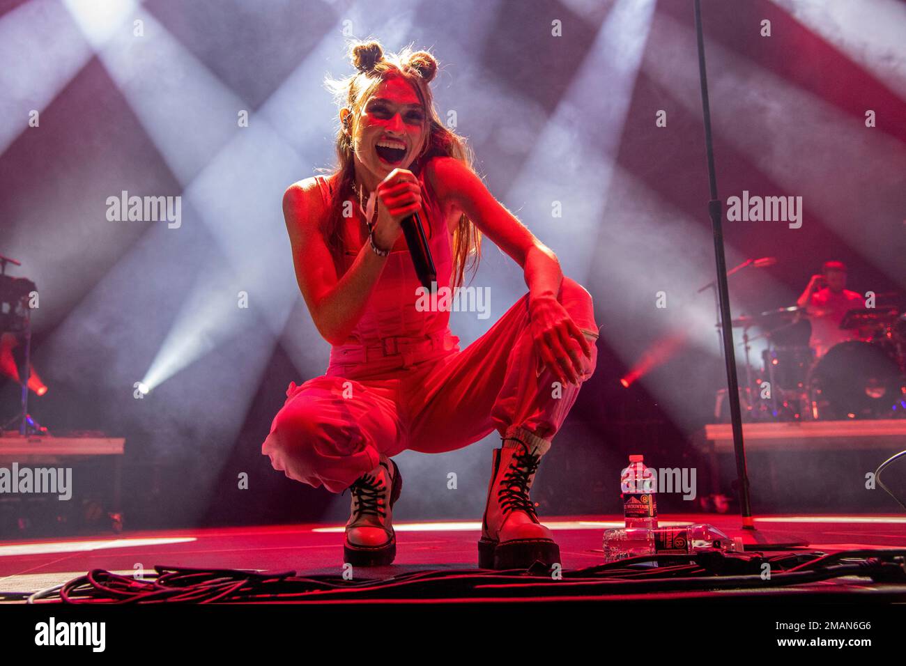 Mandy Lee of MisterWives performs at the All In Music & Arts Festival ...