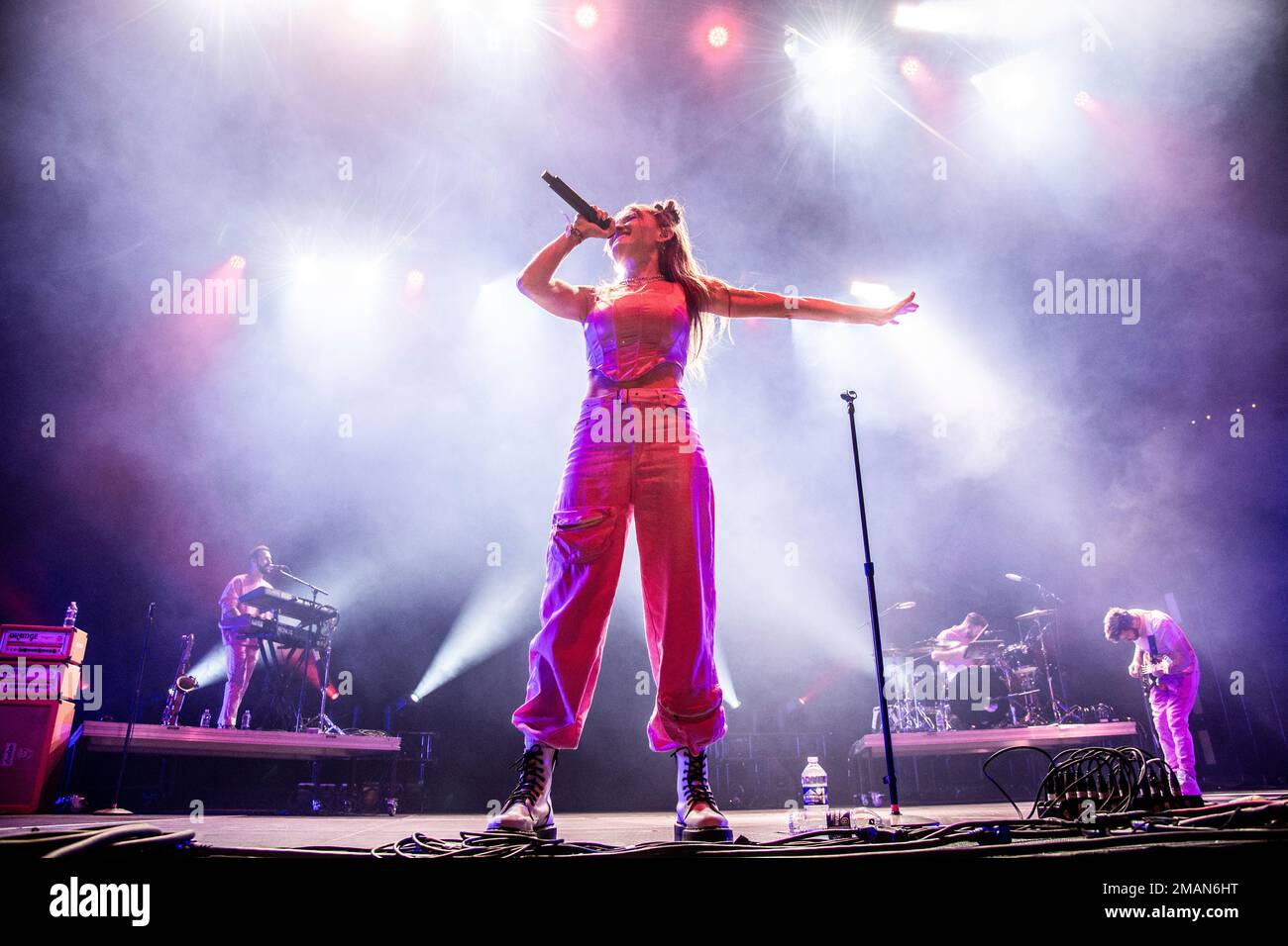 Mandy Lee of MisterWives performs at the All In Music & Arts Festival ...