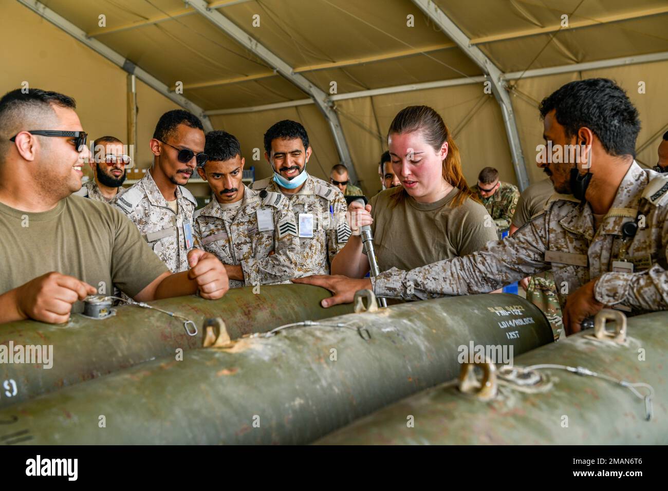 U.S. Air Force Senior Airman Joshua Figueroa, a munitions flight ...