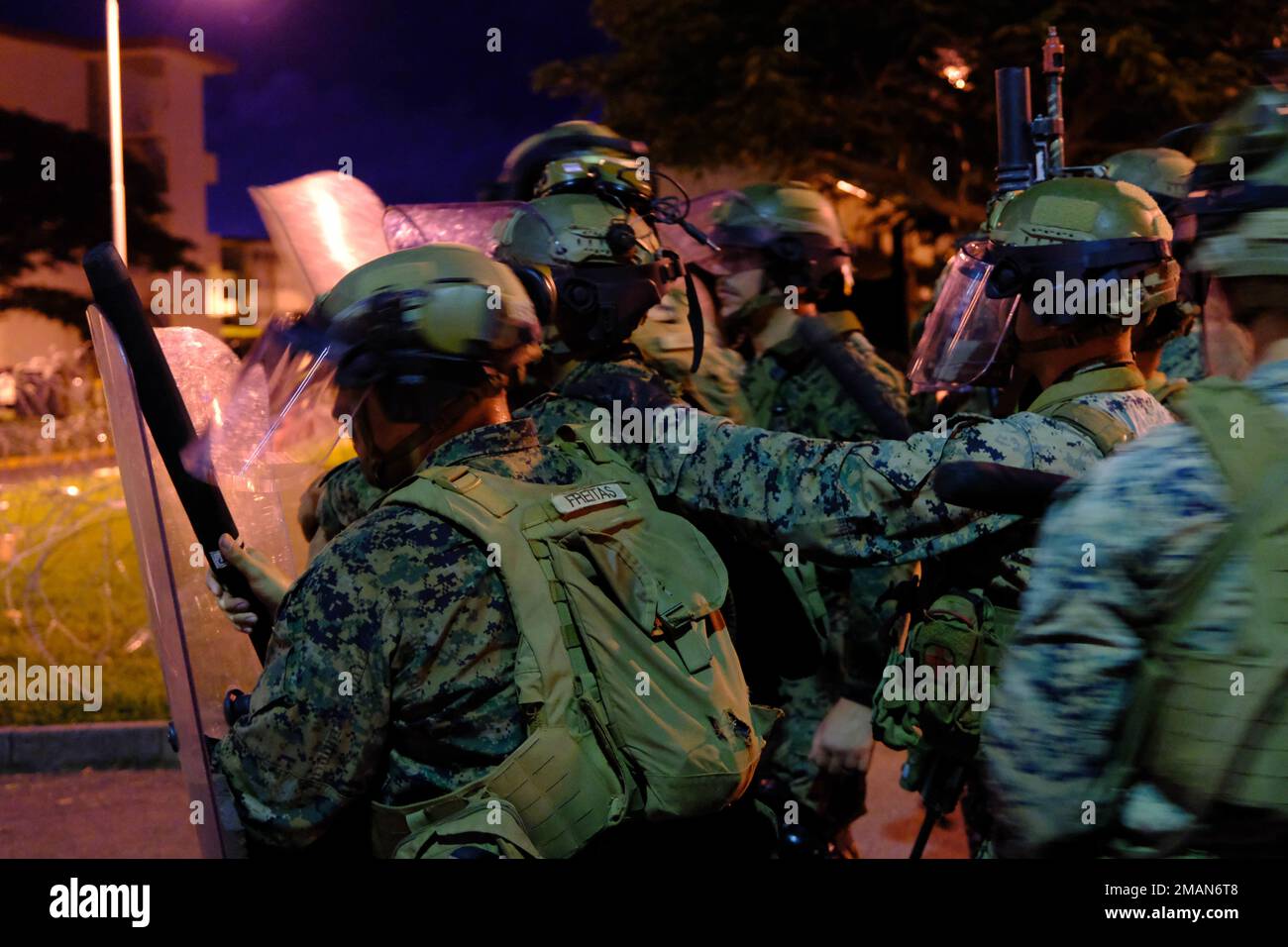 U.S. Marines with Battalion Landing Team 2/5, 31st Marine Expeditionary ...