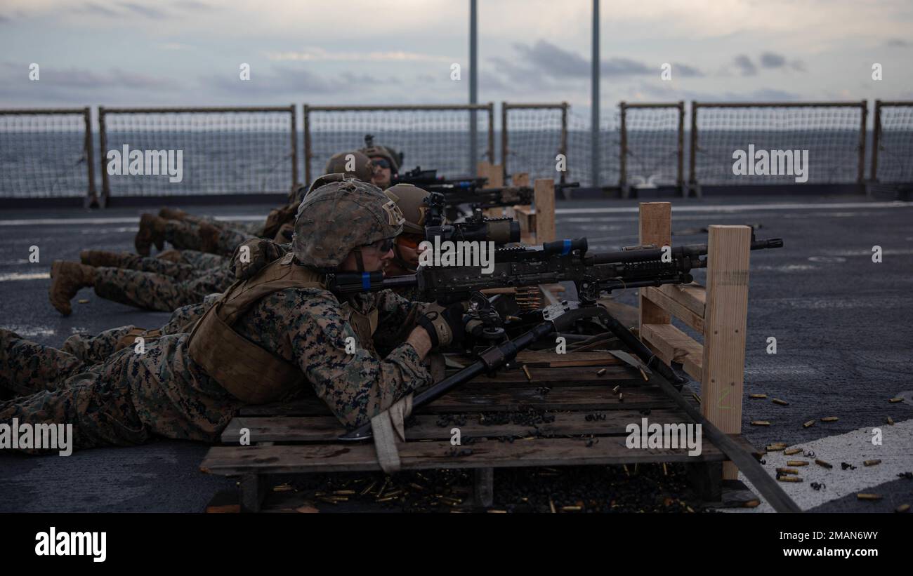 U.S. Marines with Battalion Landing Team 2/5, 31st Marine Expeditionary ...