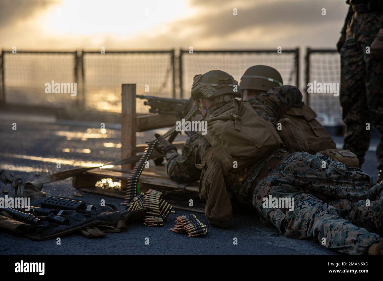 U.S. Marines with Battalion Landing Team 2/5, 31st Marine Expeditionary ...