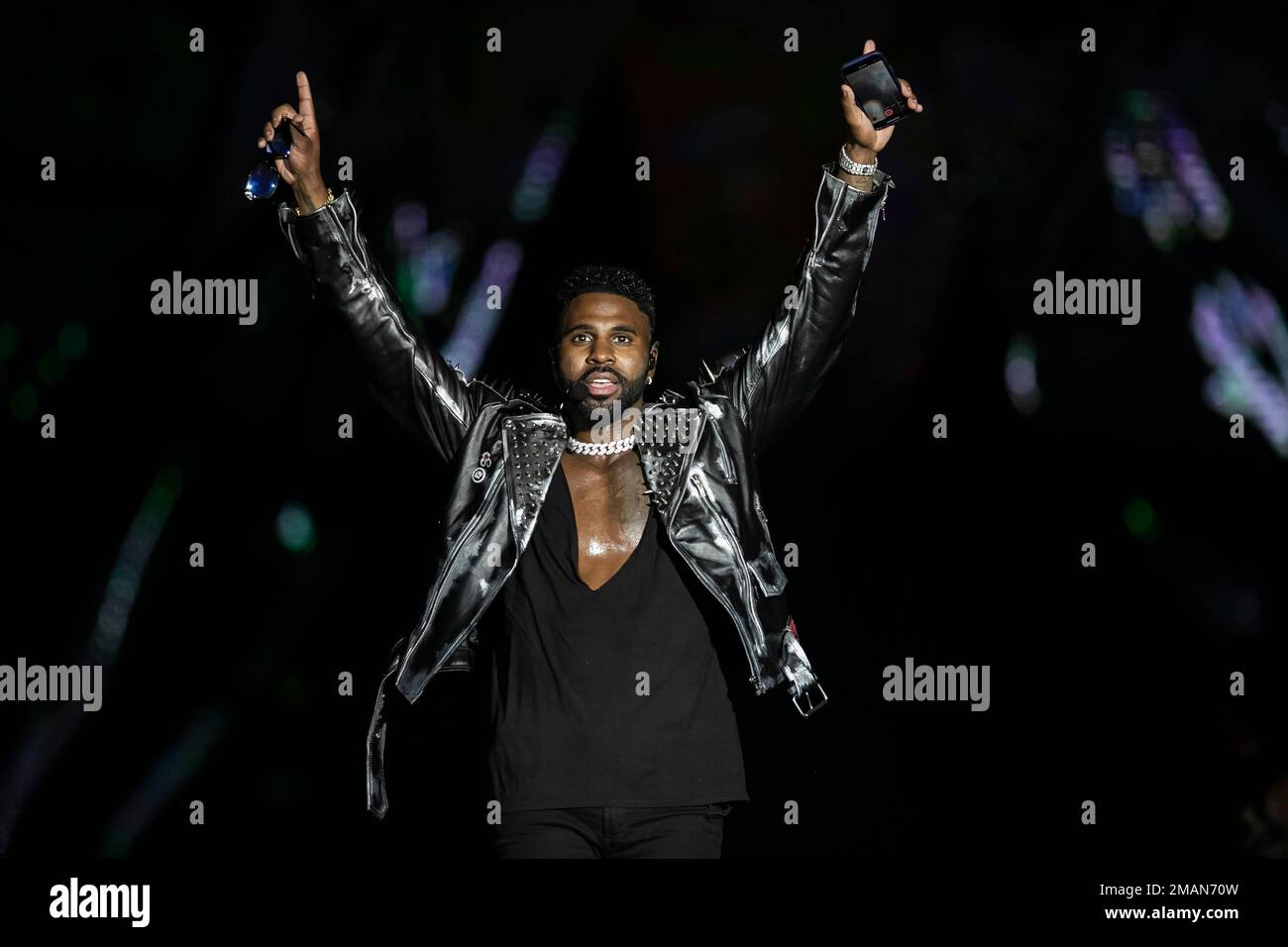 American singer Jason Derulo performs during the Rock in Rio music ...