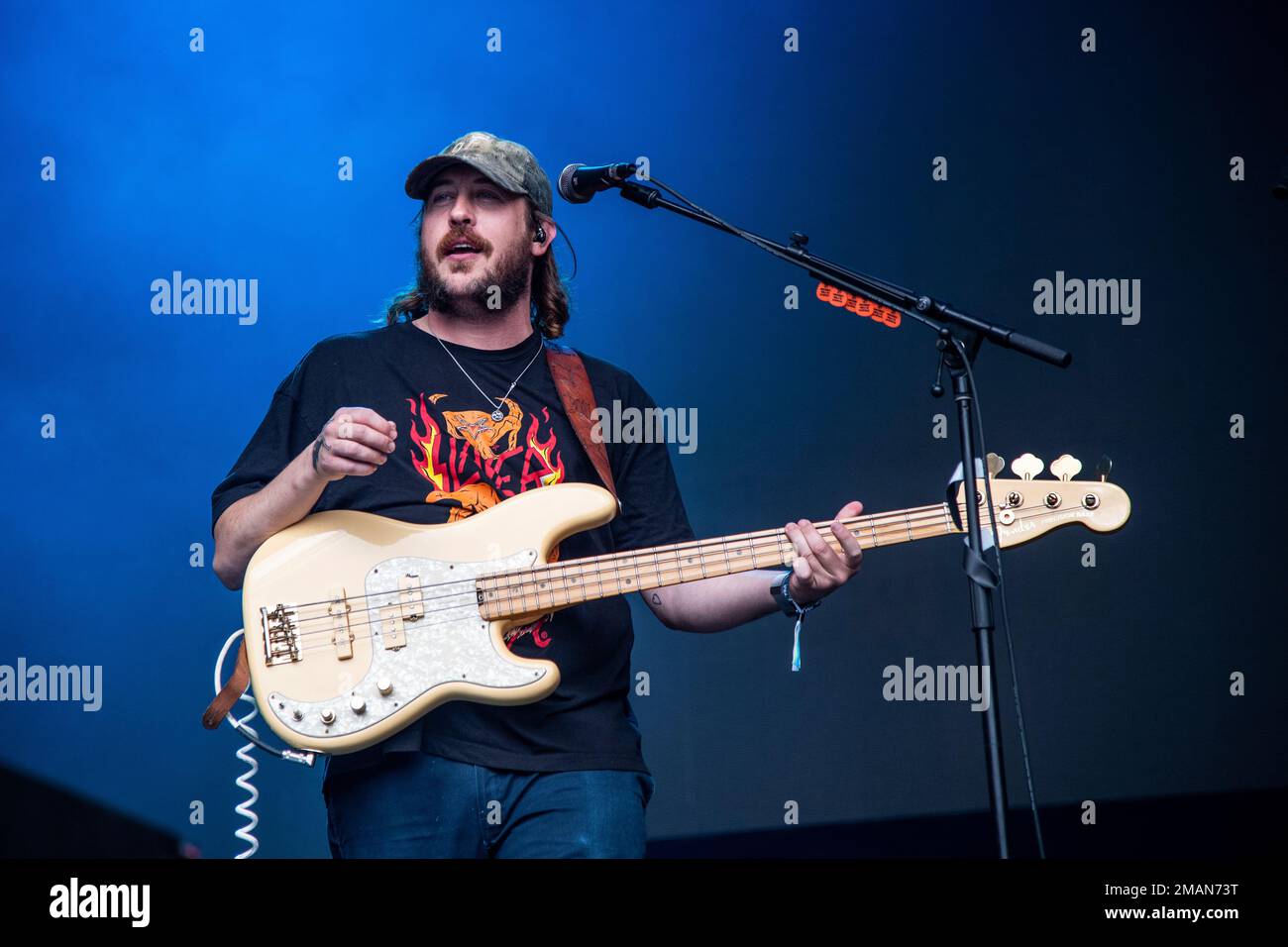 Zachary Scott Carothers of Portugal. The Man performs at the All In ...