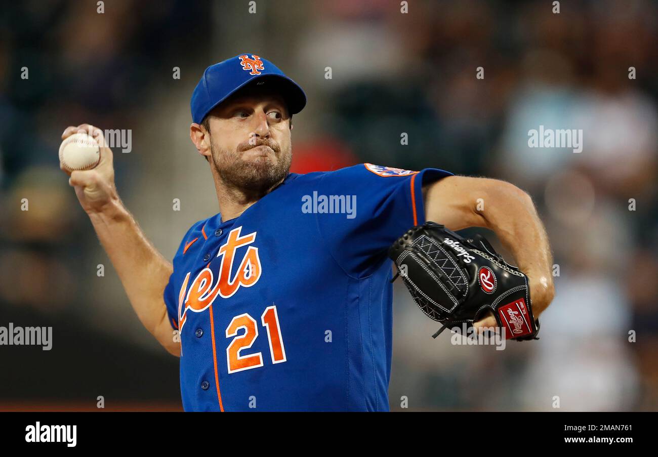 New York Mets Starting Pitcher Max Scherzer Throws Against The