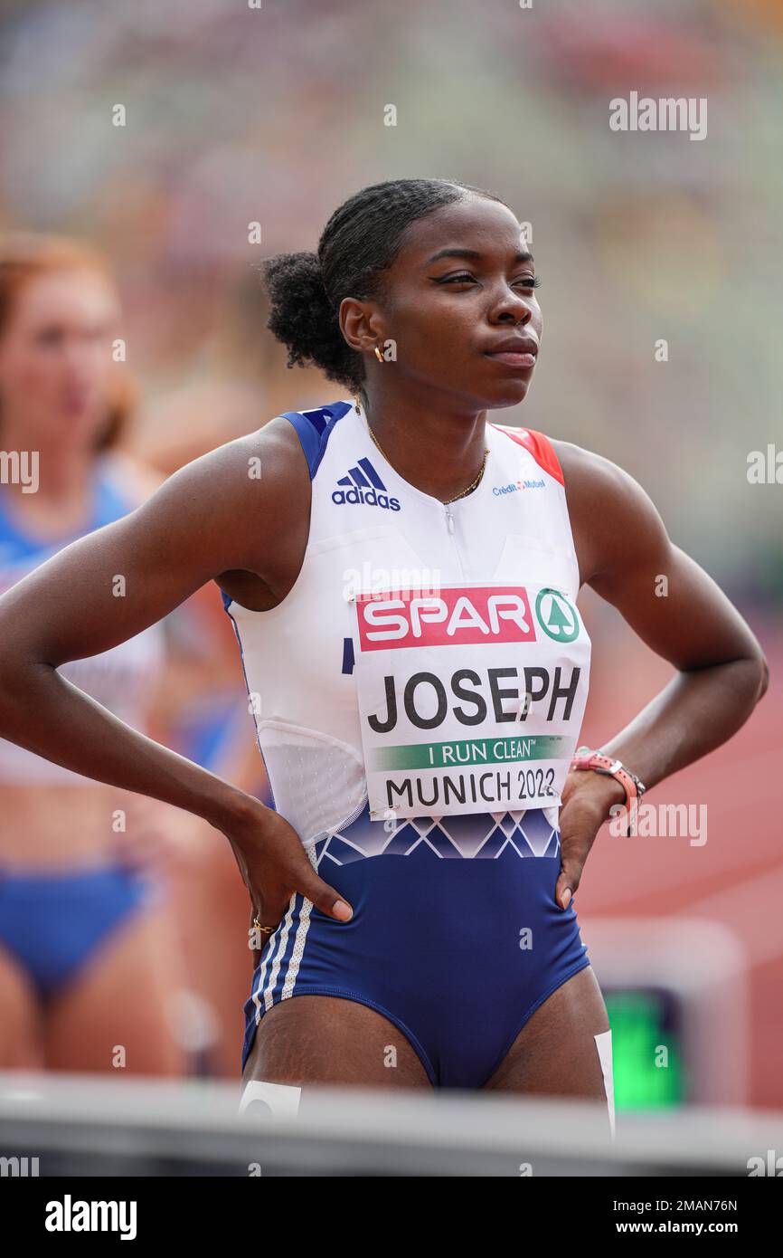 Gémima Joseph participating in the 200 meters at the 2022 European ...