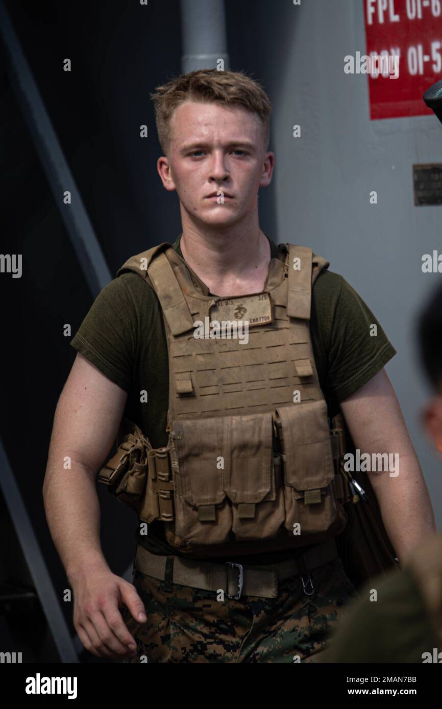 U.S. Marine Corps Lance Cpl. Daniel Neal a machine gunner with ...