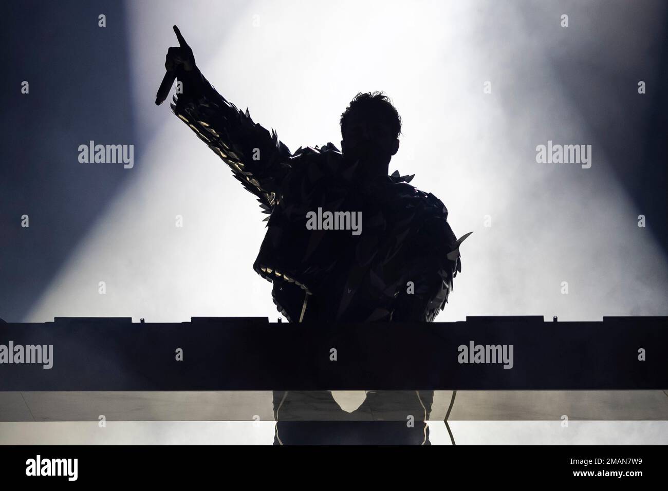 Brazilian DJ Alok performs during the Rock in Rio music festival in Rio ...