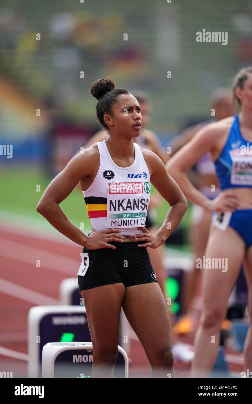Delphine NKANSA participating in the 200 meters at the 2022 European ...