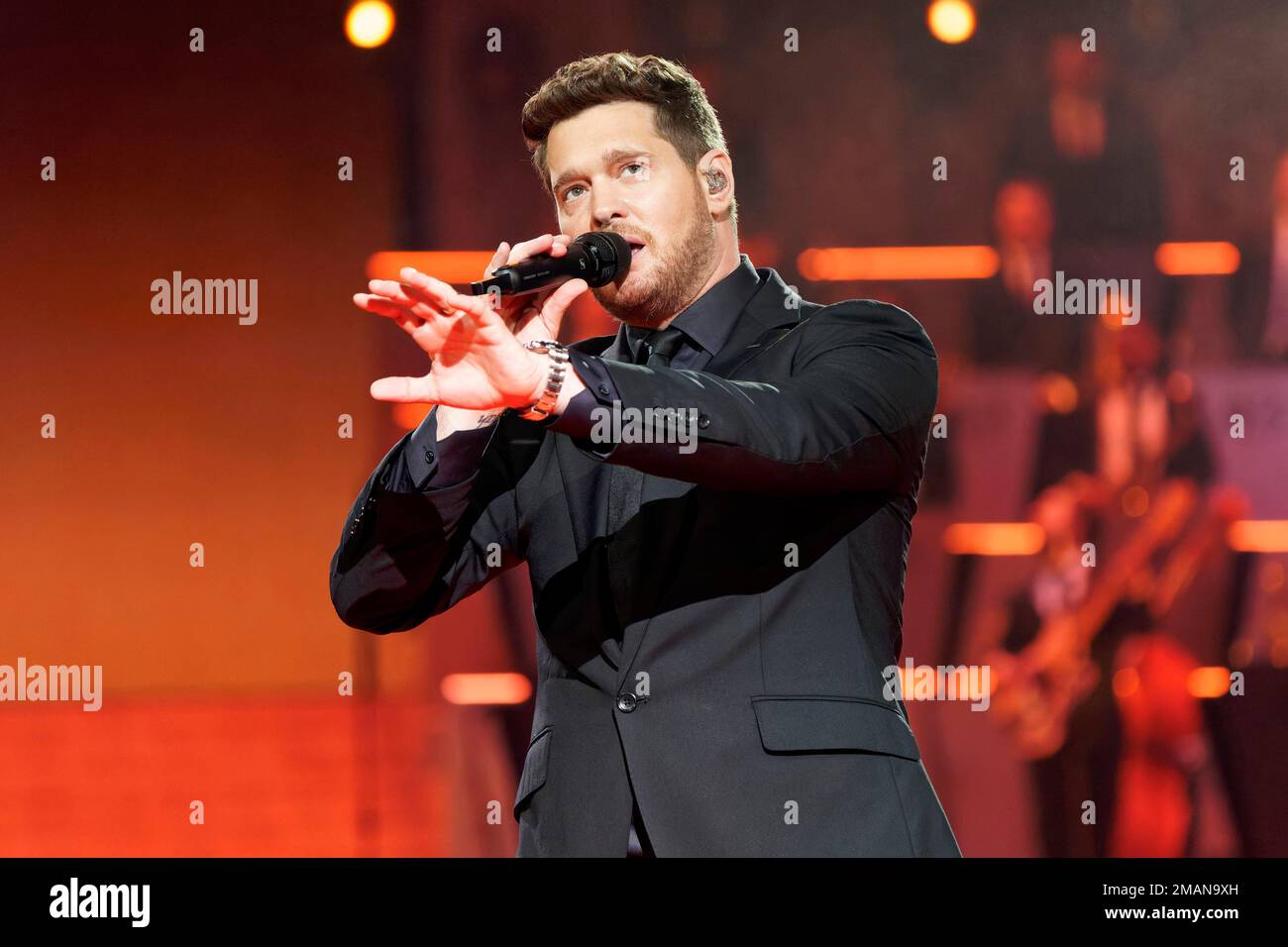 Michael Buble performs at the Allstate Arena on Friday, Sept. 2, 2022 ...