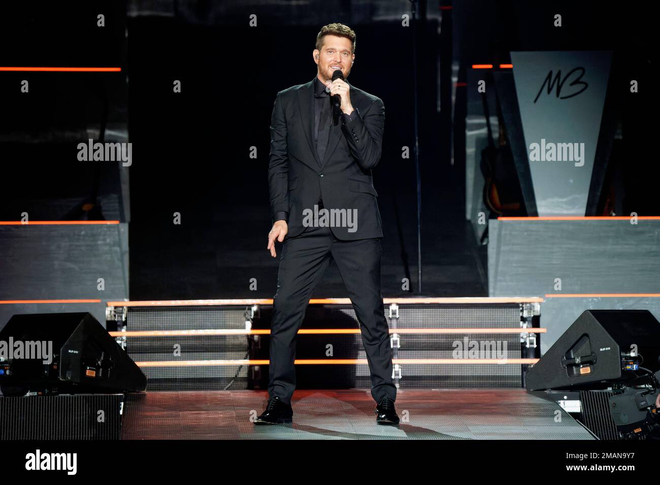 Michael Buble performs at the Allstate Arena on Friday, Sept. 2, 2022 ...