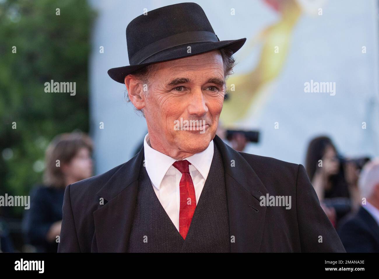Mark Rylance poses for photographers upon arrival at the premiere of ...
