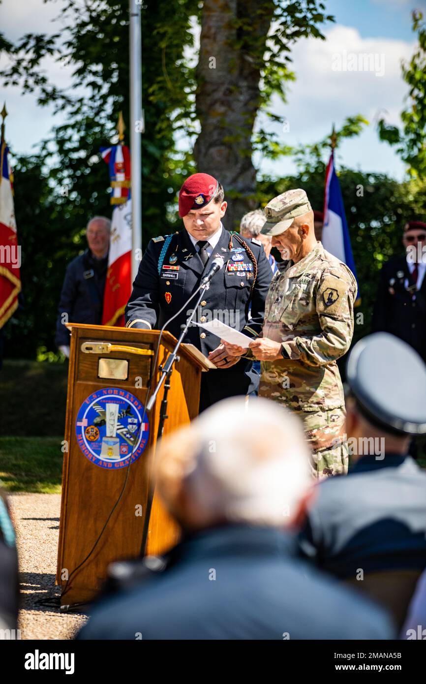 The commune of Amfreville honors the 507th Parachute Infantry Regiment ...