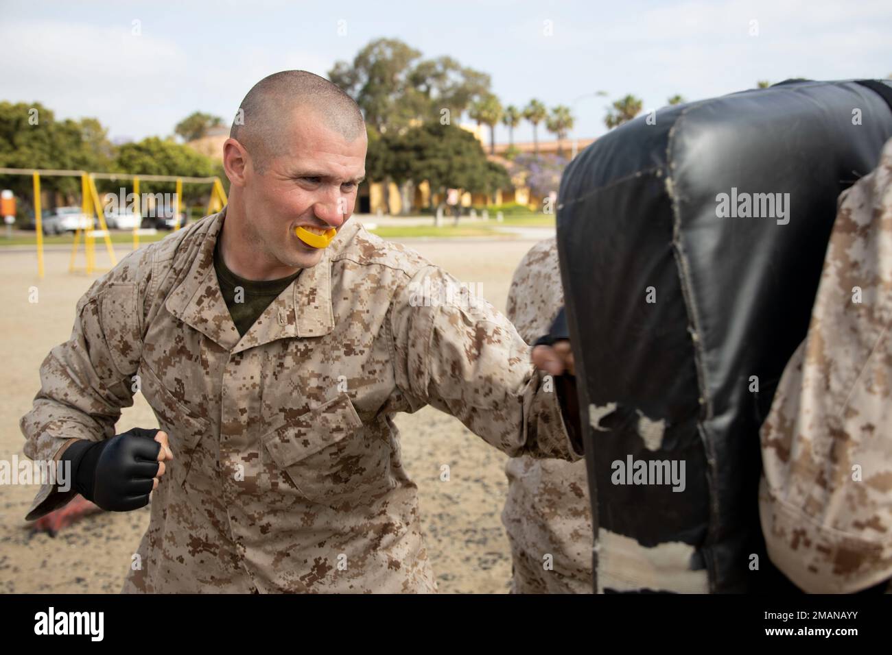 U.S. Marine Corps Recruit Nathan A. Orsburne with Delta Company, 1st ...