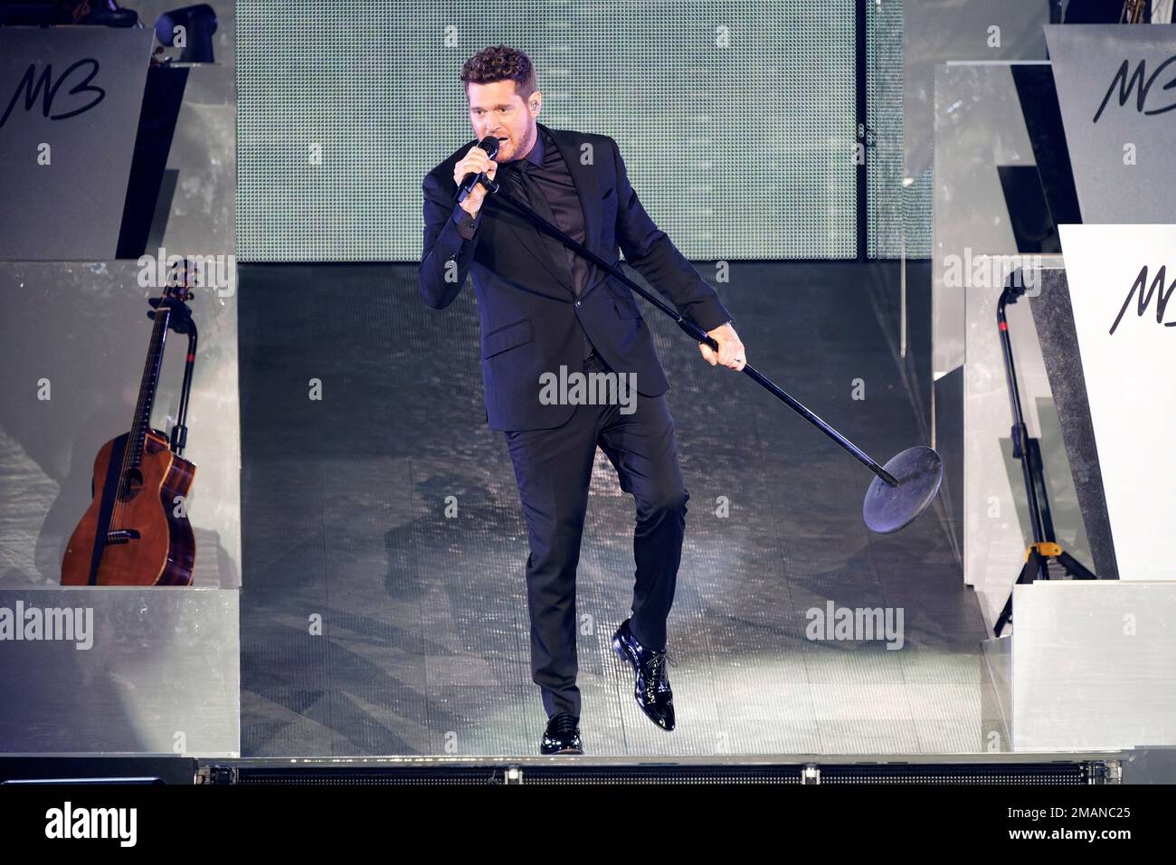 Michael Buble performs at the Allstate Arena on Friday, Sept. 2, 2022 ...