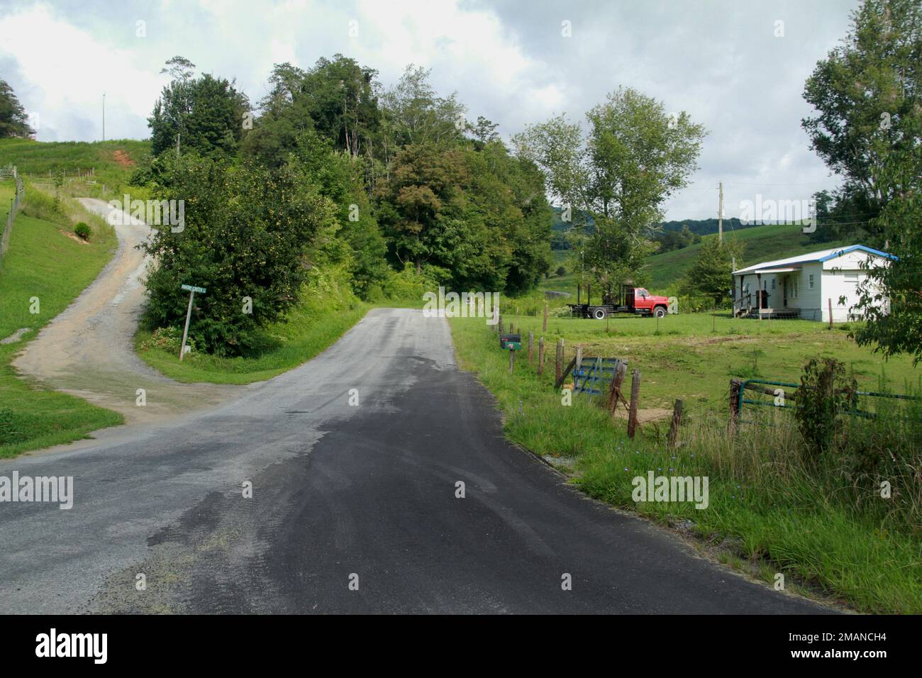 Country road in rural Virginia, USA Stock Photo - Alamy