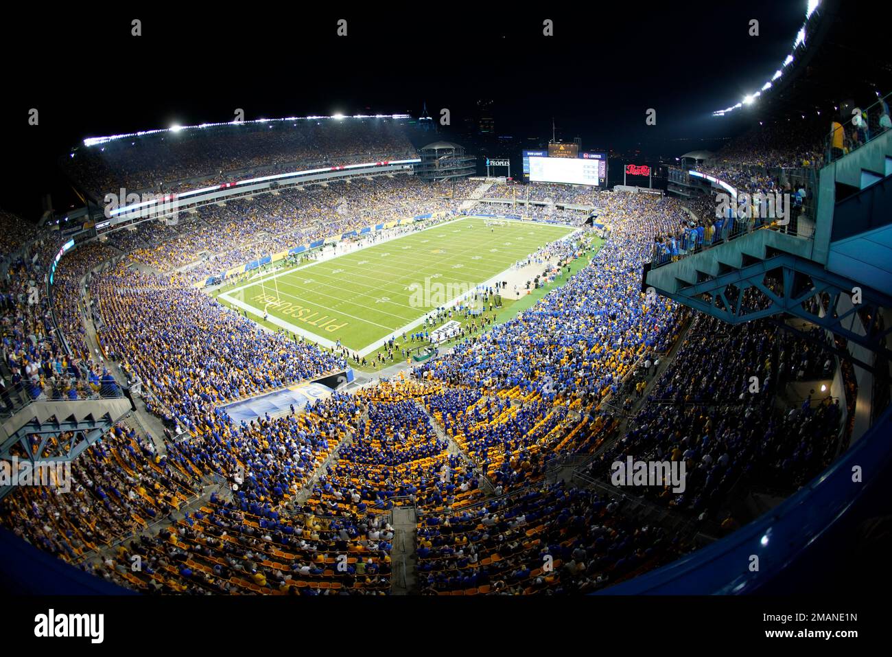 A sellout crowd of over 70,000 in Acrisure stadium watch an NCAA ...
