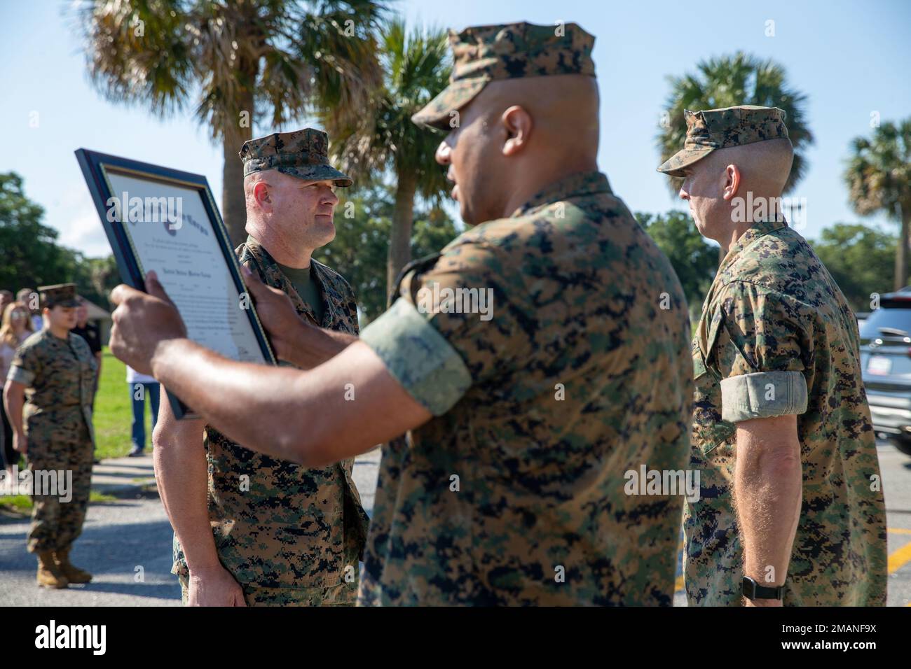 U.S. Marine Corps Master Sgt. Ivan Lebron, a 6th Marine Corps District ...