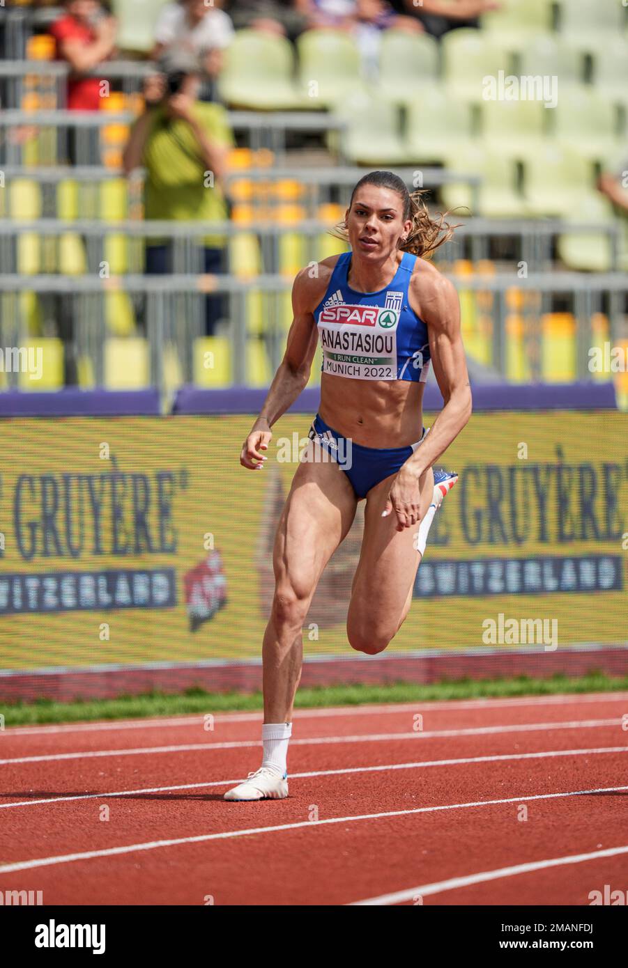 Artemis Melina ANASTASIOU participating in the 200 meters at the 2022 ...