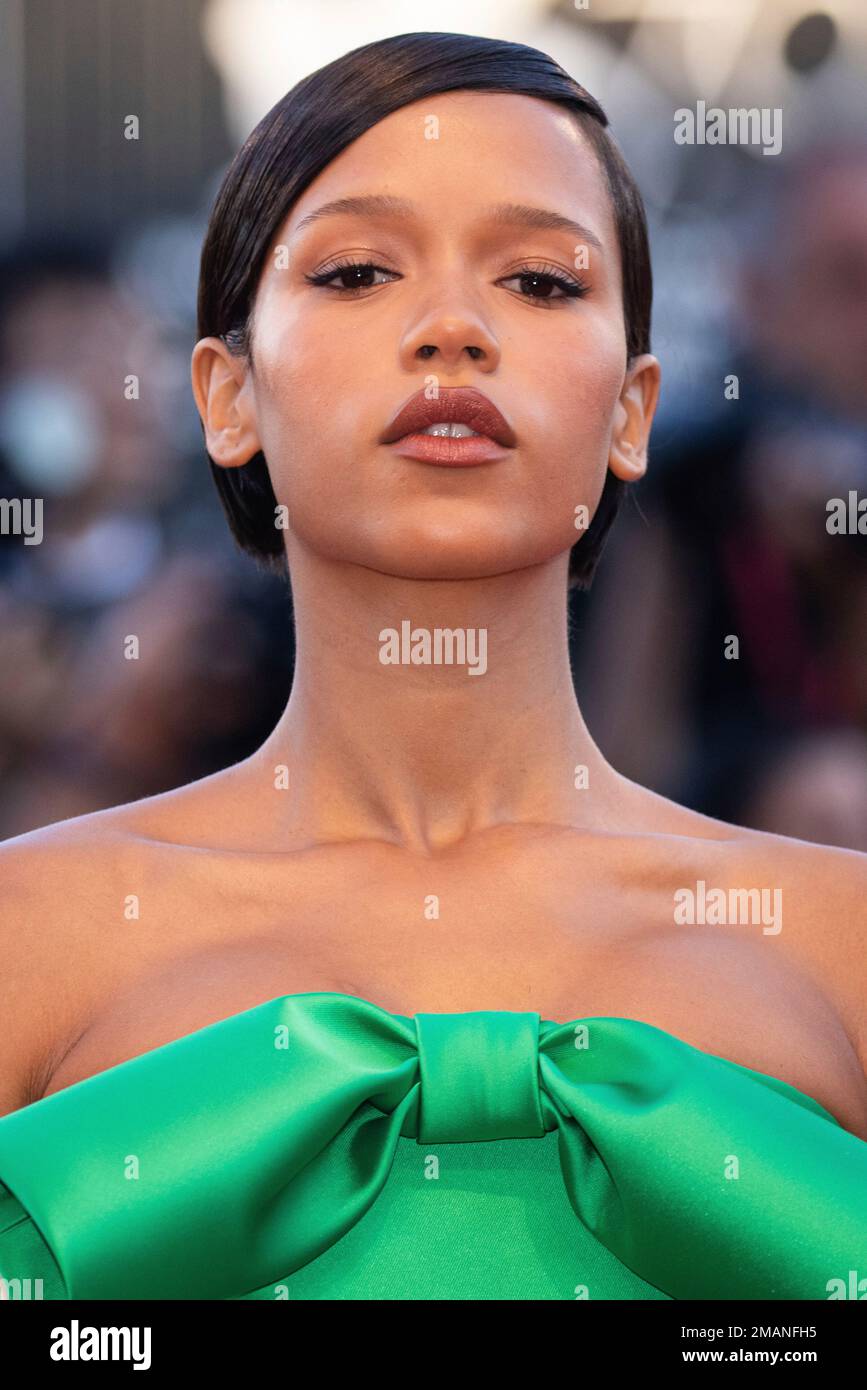 Taylor Russell poses for photographers upon arrival at the premiere of ...