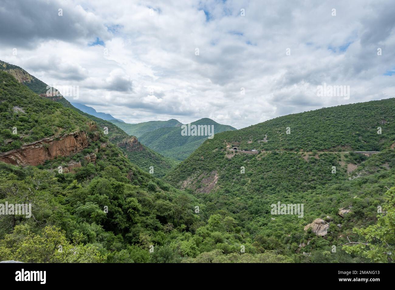 J.G. Strijdom Tunnel through Northern Drakensburg mountains. Limpopo ...