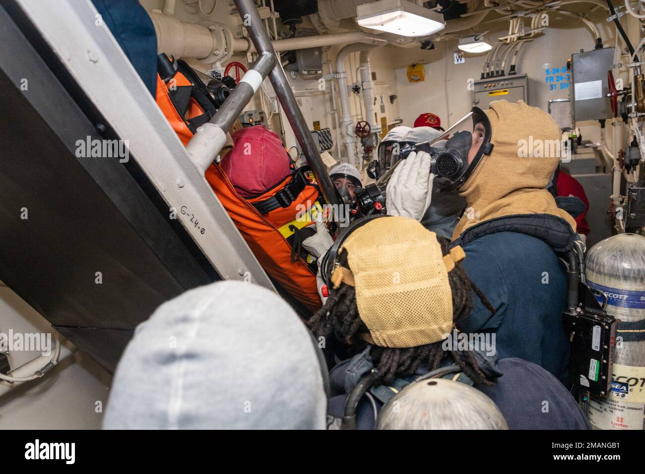220601-N-VQ947-1076 PACIFIC OCEAN (June 1, 2022) — Sailors transport a ...