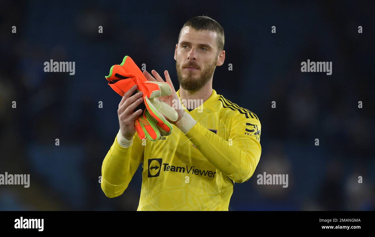 Manchester United's goalkeeper David de Gea during the English Premier ...