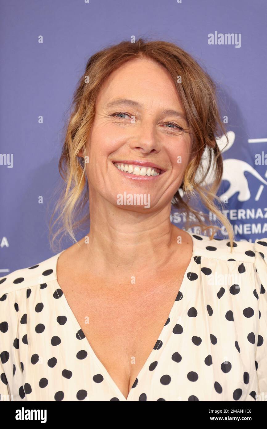 Writer Nathalie Boutefeu poses for photographers at the photo call for ...
