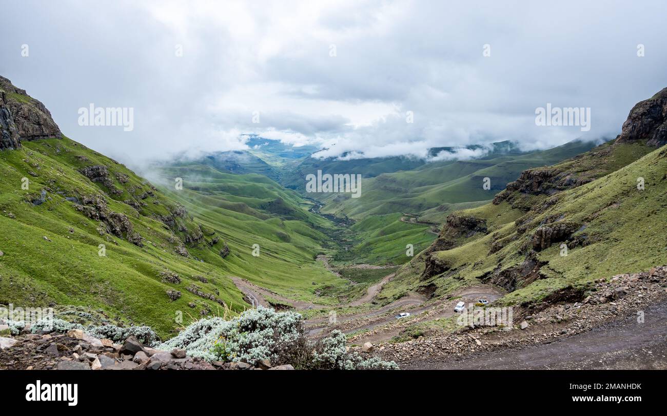 Landscape of Drakensberg Mountains, Lesotho Stock Photo - Alamy