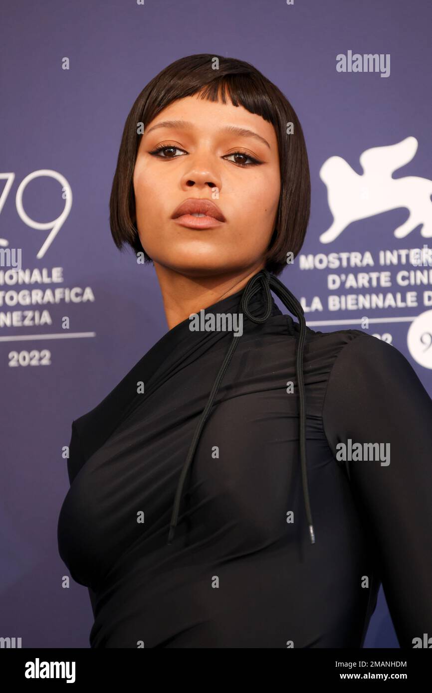 Taylor Russell poses for photographers at the photo call for the film ...