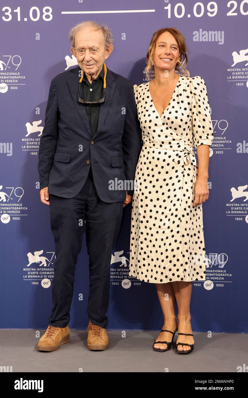 Director Frederick Wiseman, left, and writer Nathalie Boutefeu pose for ...