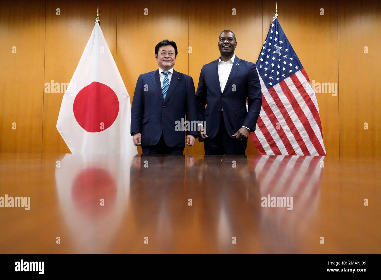 U.S. Environment Protection Agency Administrator Michael Regan, right ...