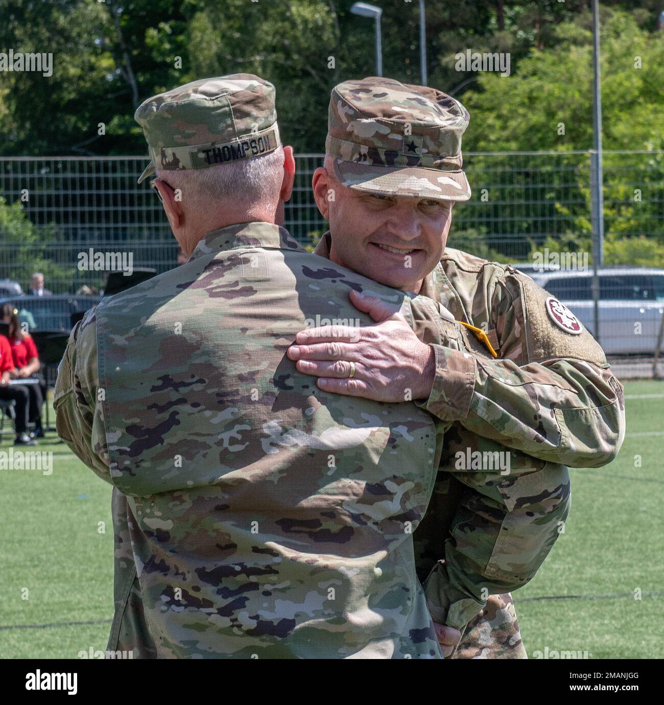 U.S. Army Brig. Gen. Mark Thompson and Brig. Gen. Clinton Murray both ...