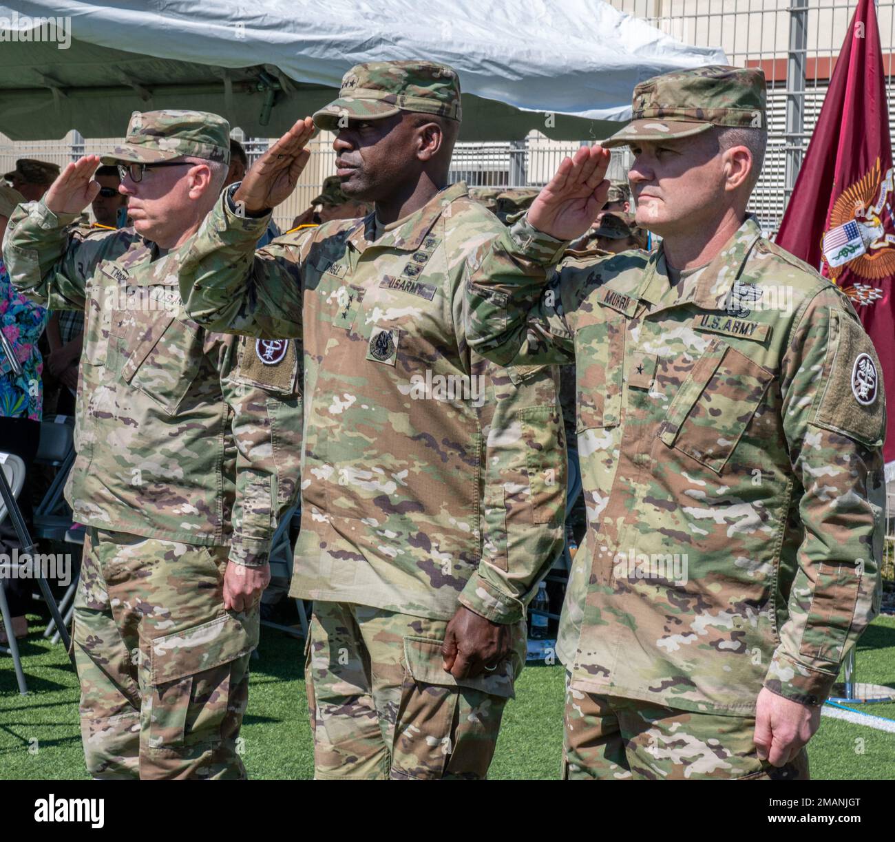Left to Right: U.S. Army Brig. Gen. Mark Thompson, outgoing Regional ...