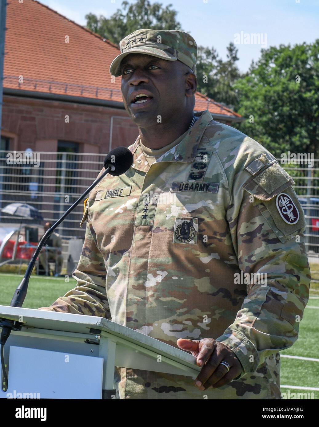 U.S. Army Lt. Gen. R. Scott Dingle, the U.S. Army Surgeon General, and ...