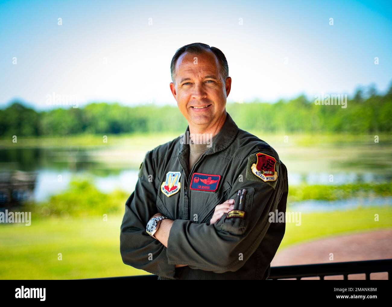 Col. Timothy Monroe, 25th Attack Group commander, smiles for a portrait ...