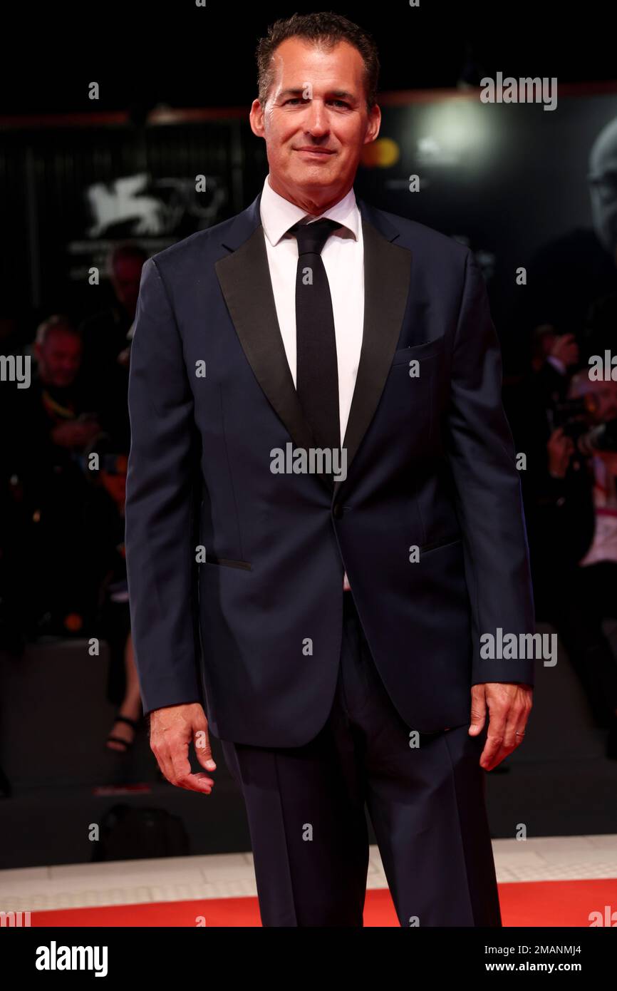 Scott Stuber poses for photographers upon arrival at the premiere of ...