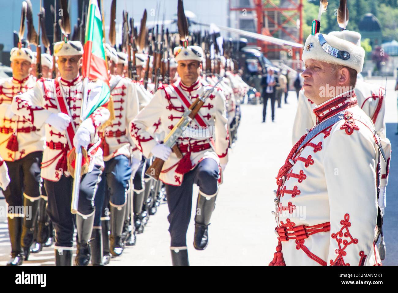Bulgarian National Guard soldiers, assigned to the Bulgarian Ministry ...