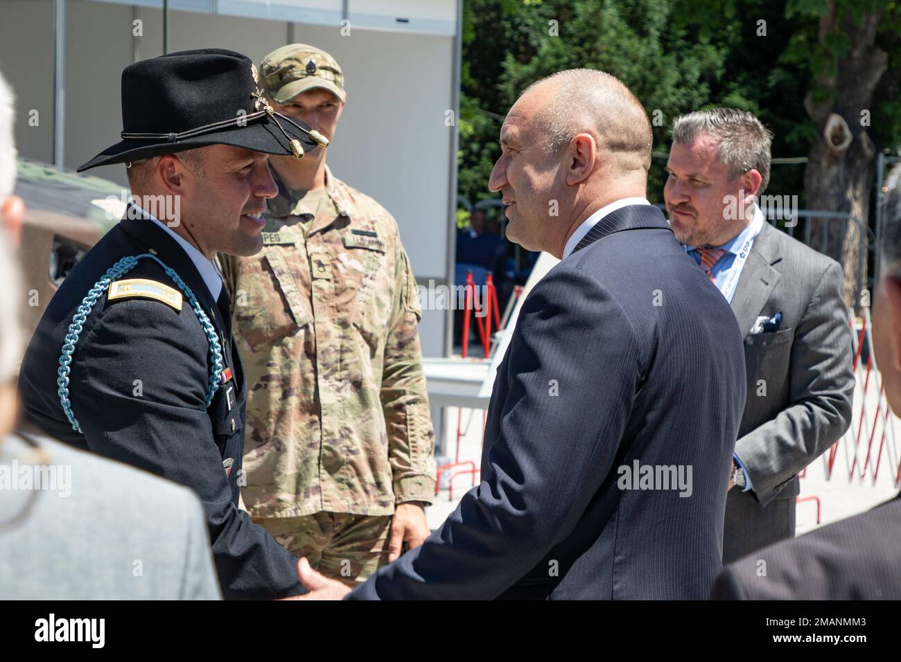 U.S. Army Maj. Joshua Dusing, assigned to 2nd Squadron, 2nd Cavalry ...
