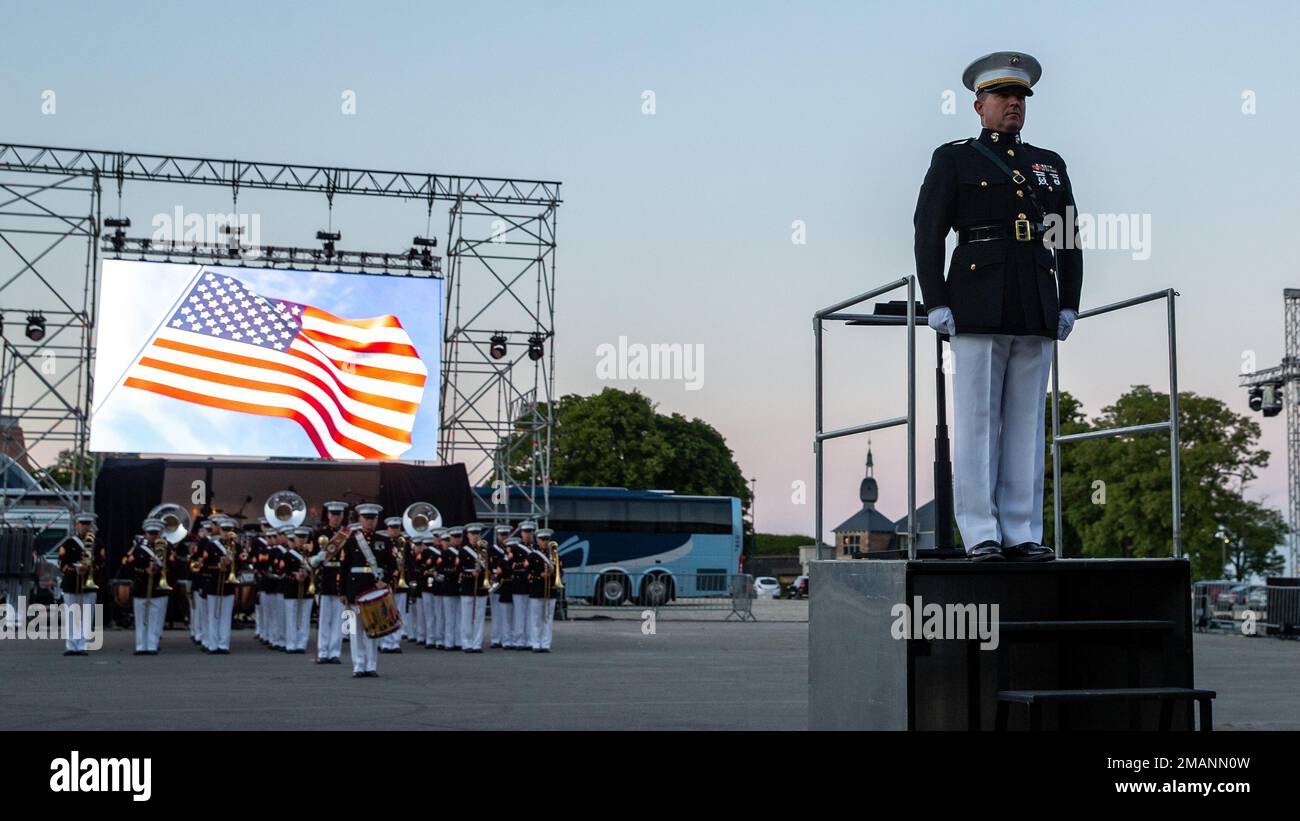 U.S. Marine Corps Chief Warrant Officer 2 Stephen Howell, a band officer with the 2d Marine ...