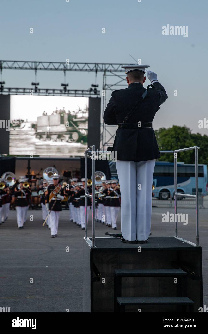 U.S. Marine Corps Chief Warrant Officer 2 Stephen Howell, a band officer with the 2d Marine ...