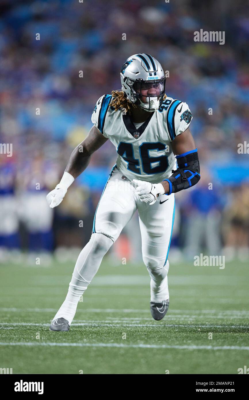 Carolina Panthers linebacker Arron Mosby (46) in action during an NFL ...