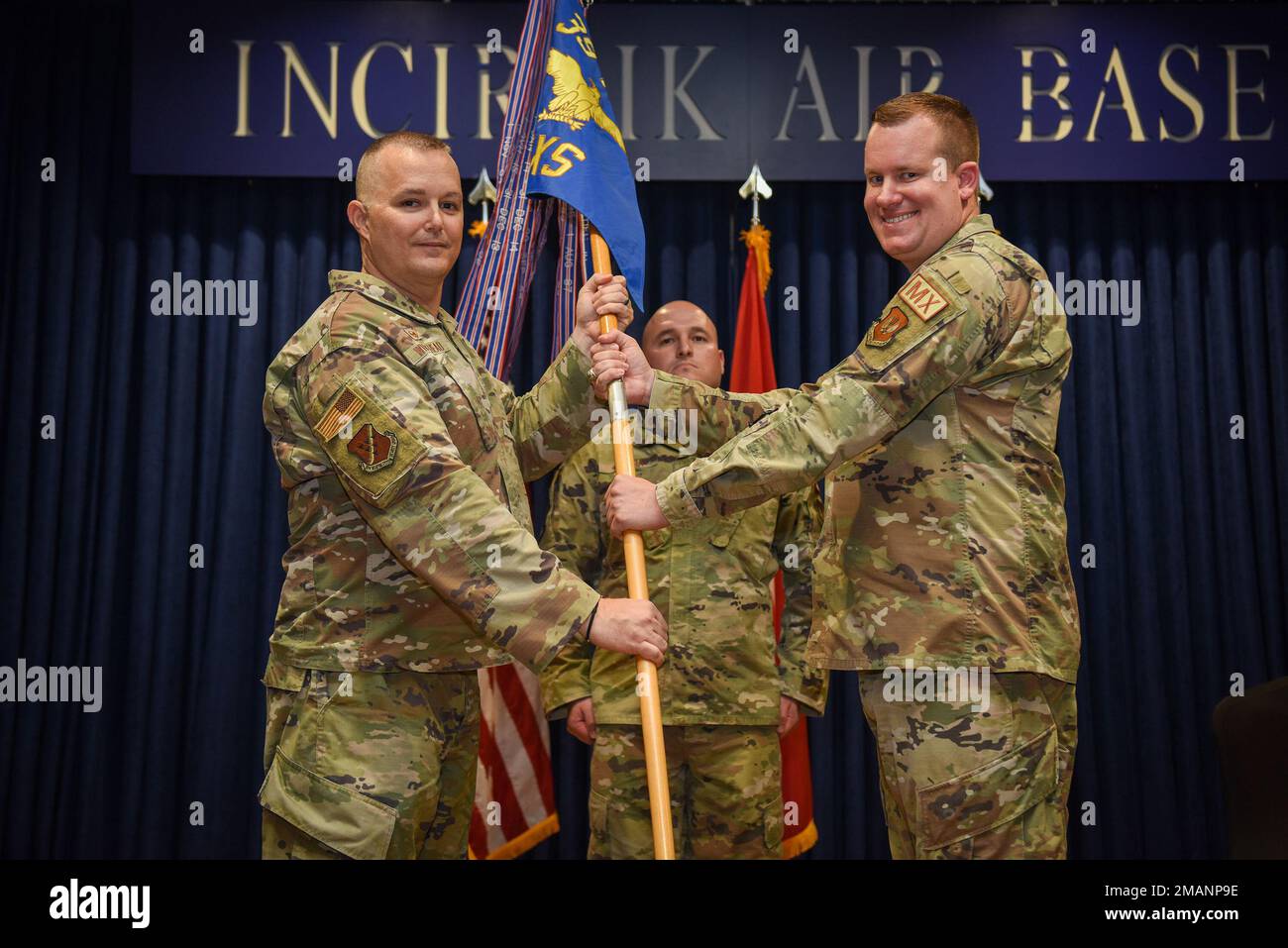 Col. Douglas Whitehead (left), 39th Weapons System Security Group ...