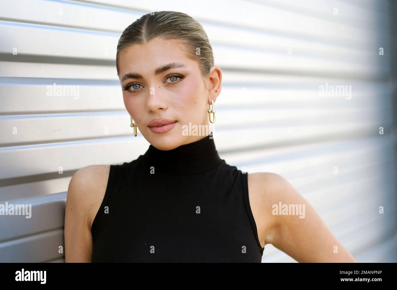 Social media influencer, model and actress Amelie Zilber poses for a portrait, Thursday, Aug. 25 ...