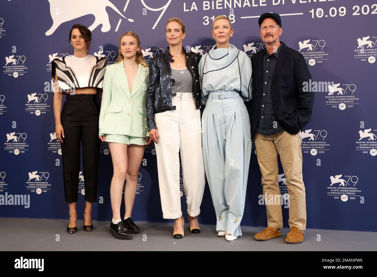 Noemie Merlant, from left, Sophie Kauer, Nina Hoss, Cate Blanchett and director Todd Field pose ...