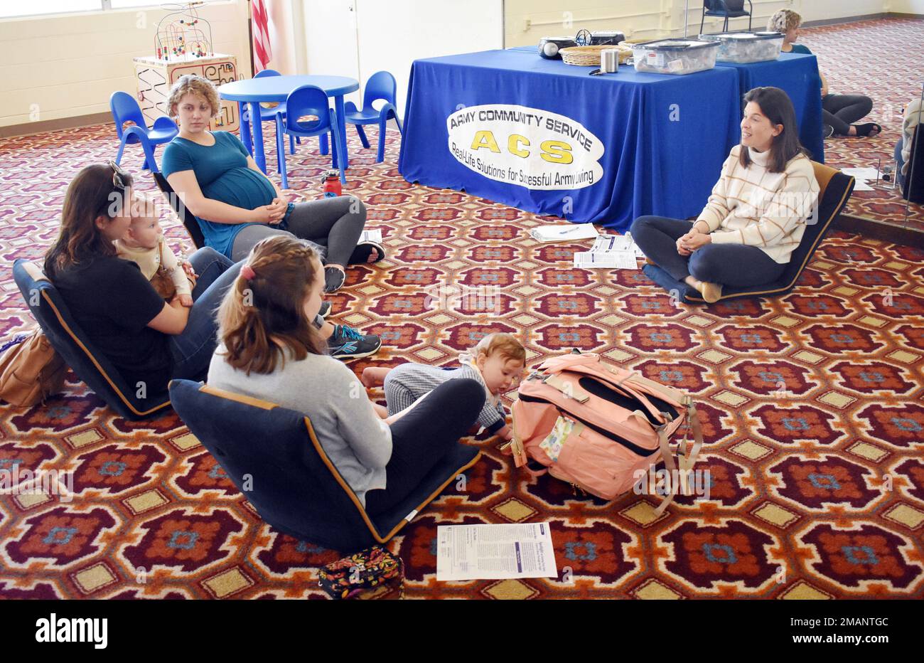 Zoe Merritts (right) head of the Presidio of Monterey New Parent ...